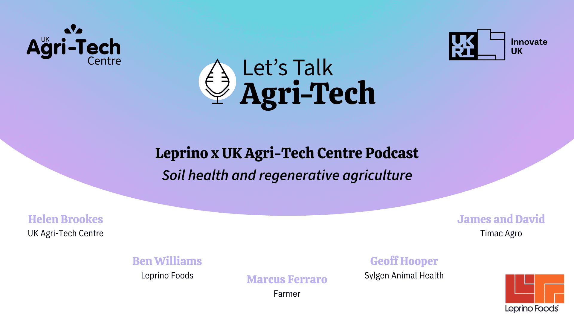 Episode 5 - UK Agri-Tech Centre: Soil health and regenerative ...